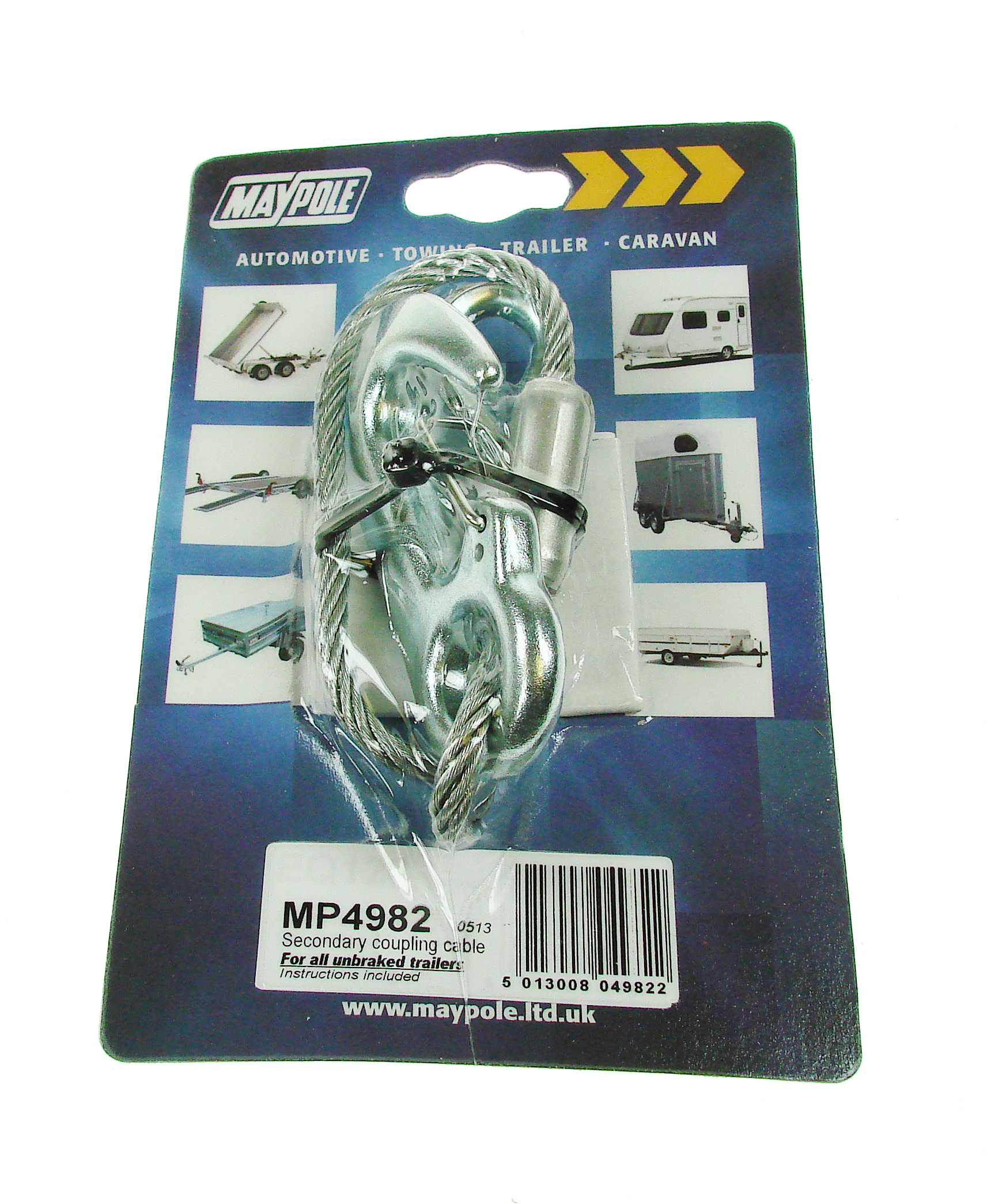 Breakaway Cable Red 1M x 2mm Dp - Maypole MP498 - John Coopers