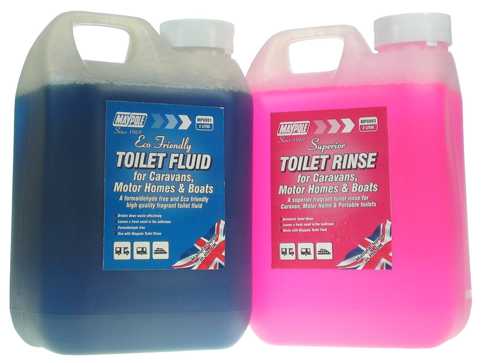 Maypole Twin 2L Pack Superior Toilet Rinse & Fluid - MP6997 - John Coopers